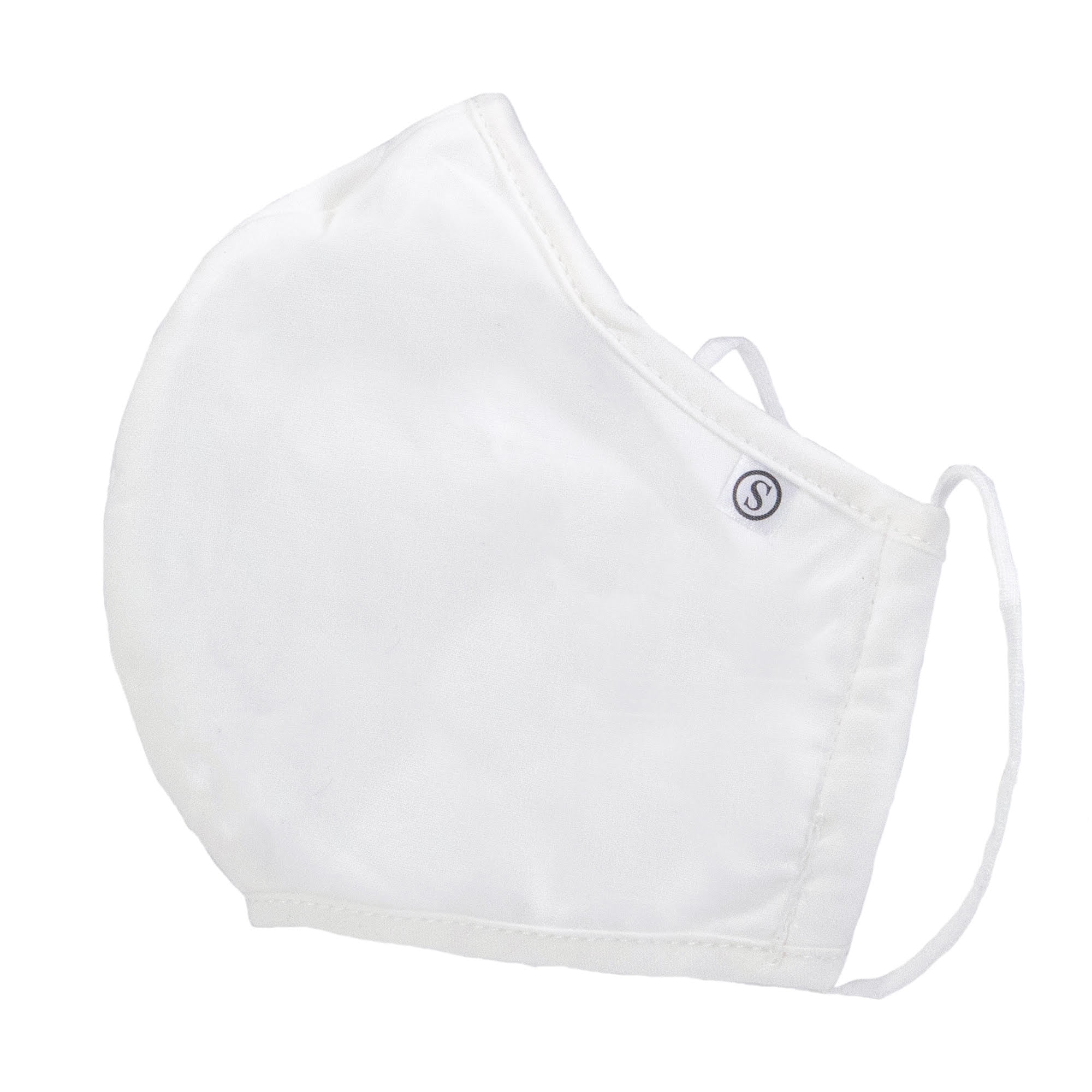 Pack of 5 White 3 Ply Reusable Fabric Face Masks with Seam - Walmart.com