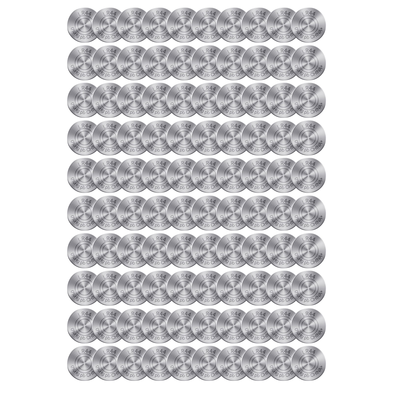 Pack of 50/100 AG13 Button Cell LR44 Button MP3 Players Calculator Zinc ...