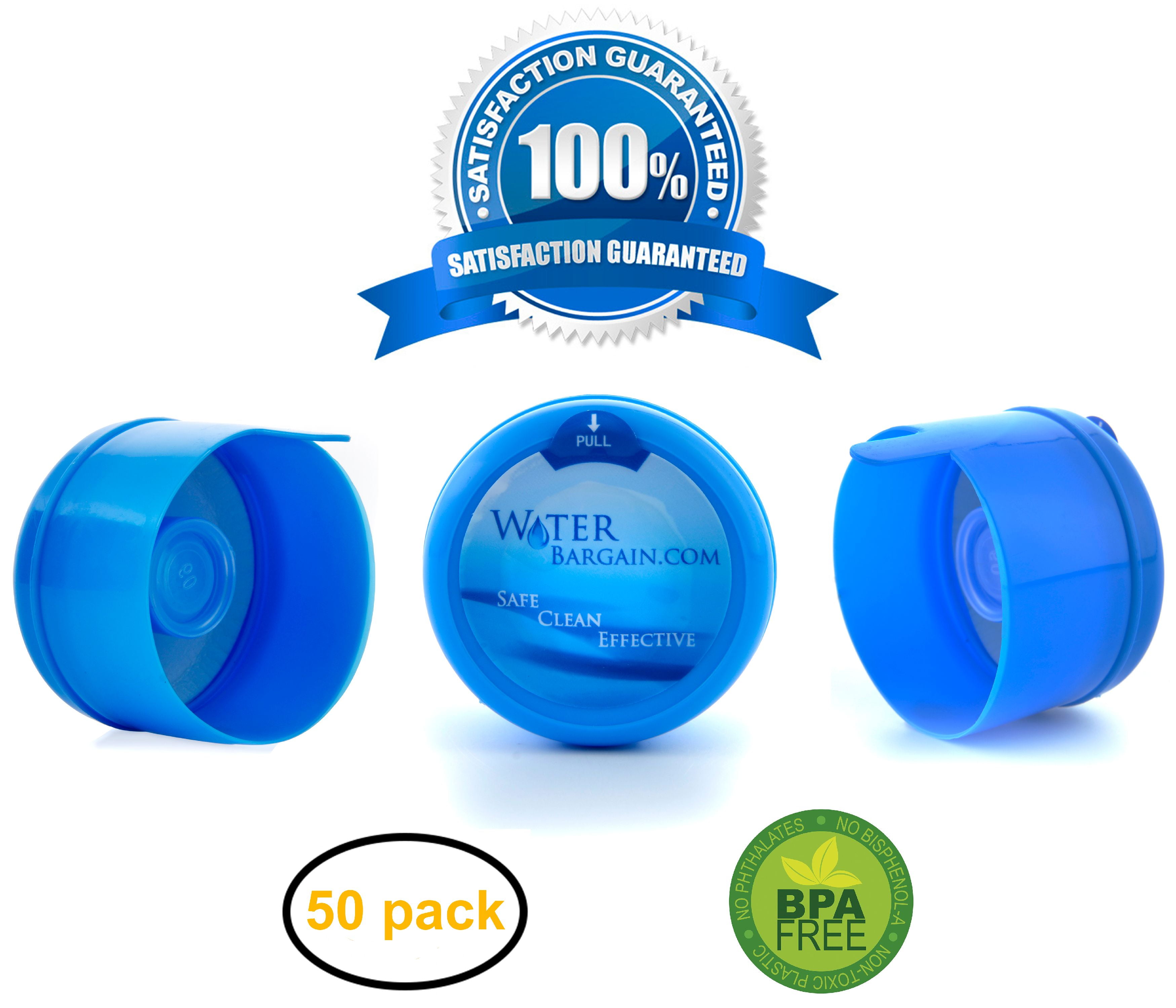 Water Bargain Premium BPA-Free Non-Spill Water Cooler Jug Caps, Pack of ...