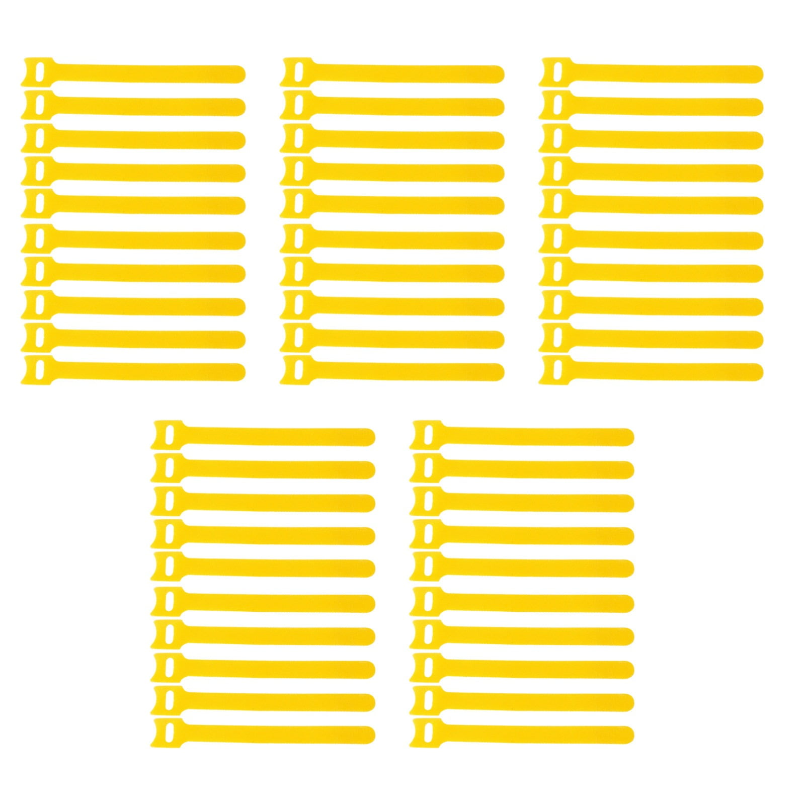 Pack of 50 Adhesive Cable Ties Reusable Cable Tie Nylon Cable ...