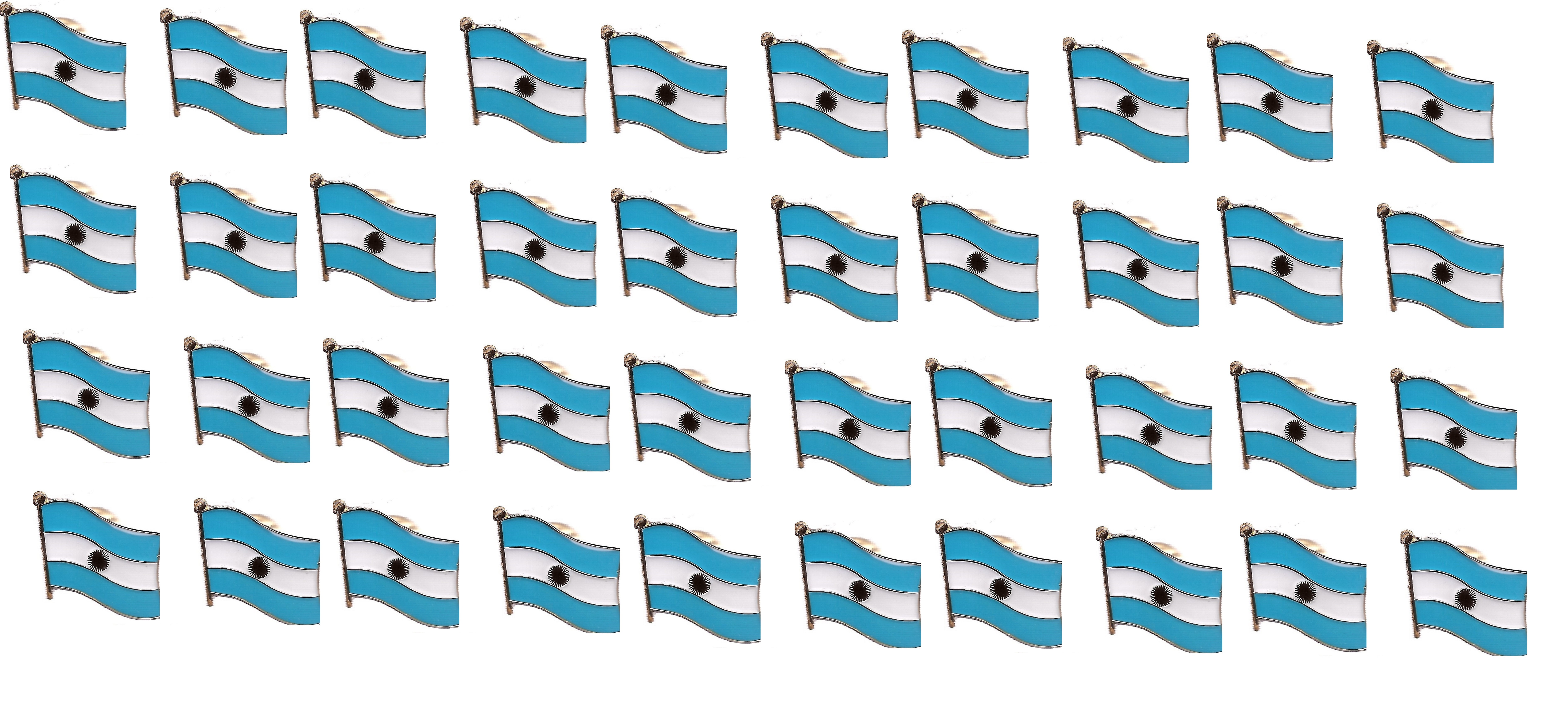 Pack of 50 Argentina Single Flag Lapel Pins, Argentinian Tie & Hat Pin ...