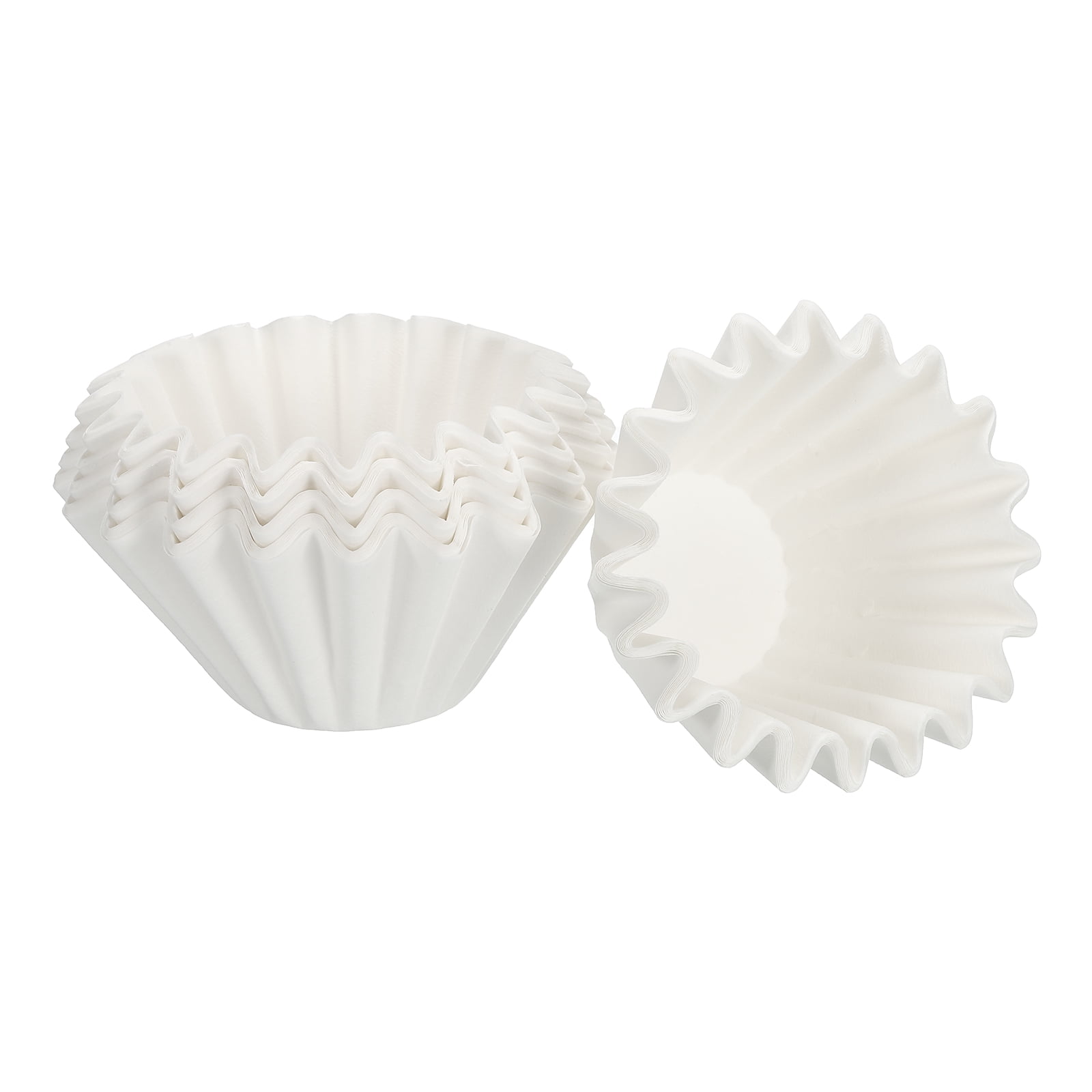 Pack of 50 Basket Coffee Filters 1 to 2 Cup Bleach Paper 6.1x1.8 Inch ...