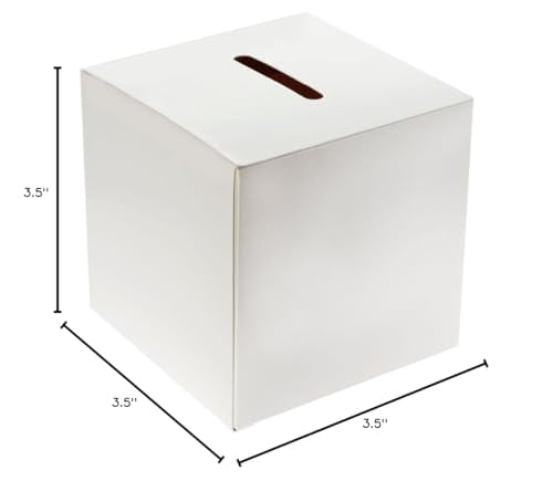 Pack of 50 Blank Donation Box for Fundraising - 3 1/2 inch - Walmart.com