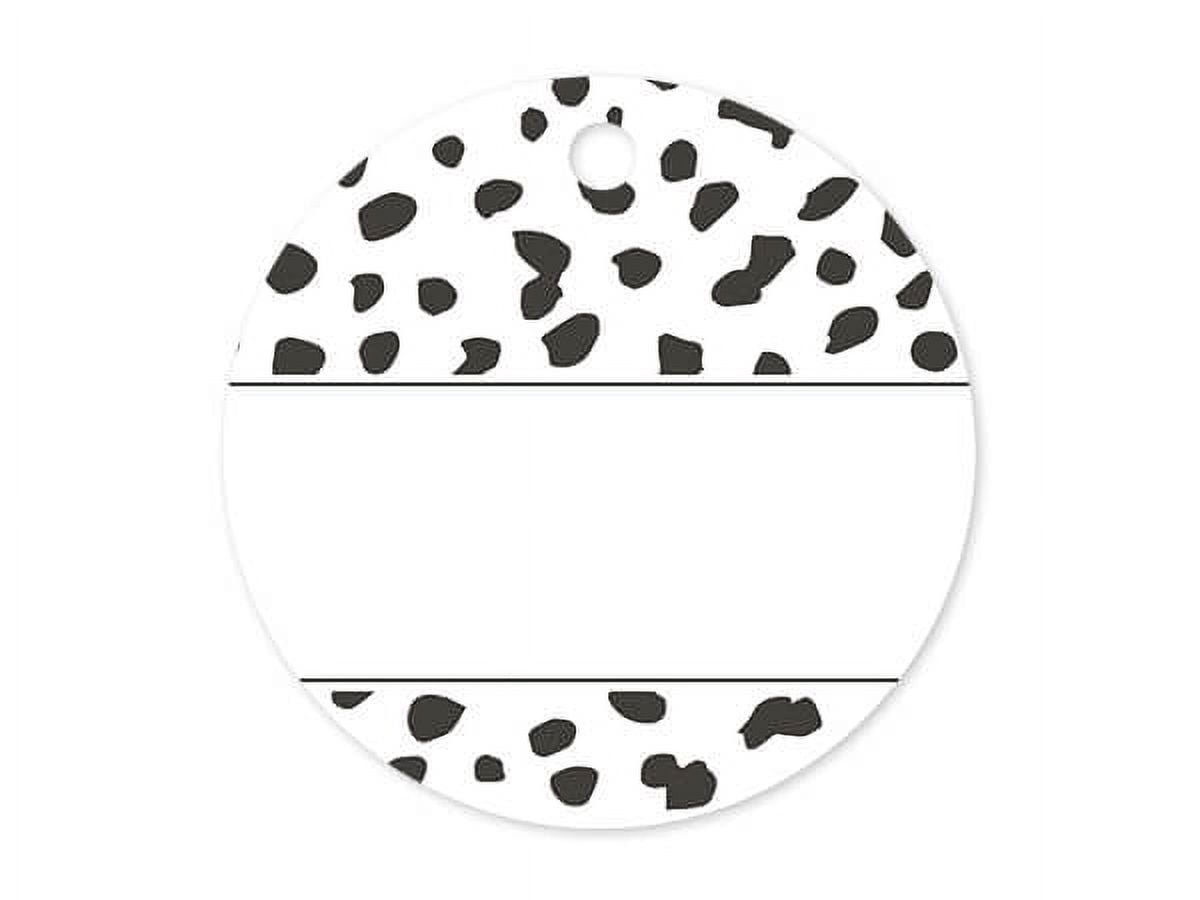 Pack of 50, Dalmatian Dots Round Printed Gift Tags, 3" Circle for ...
