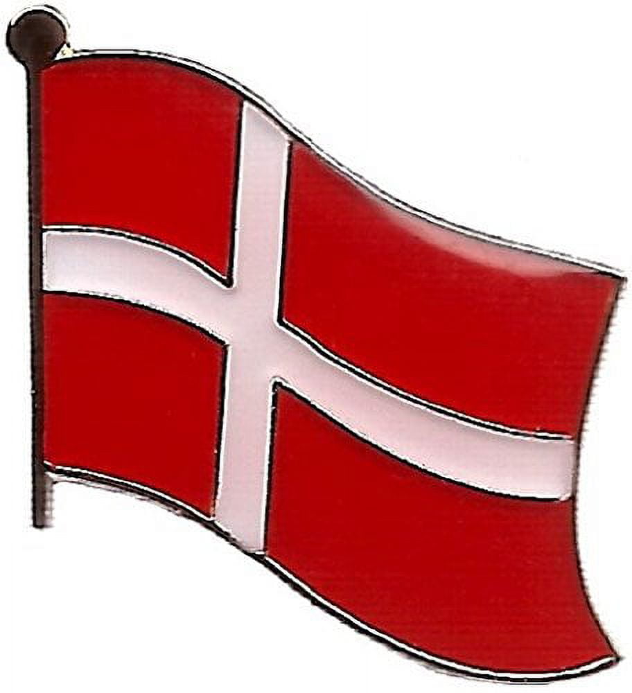 Pack of 50 Denmark Flag Lapel Pins, Danish Pin Badge - Walmart.com