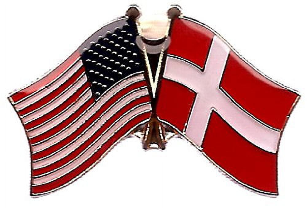 High-Quality USA & Denmark Friendship Lapel Pins, 50 Pack - Small ...