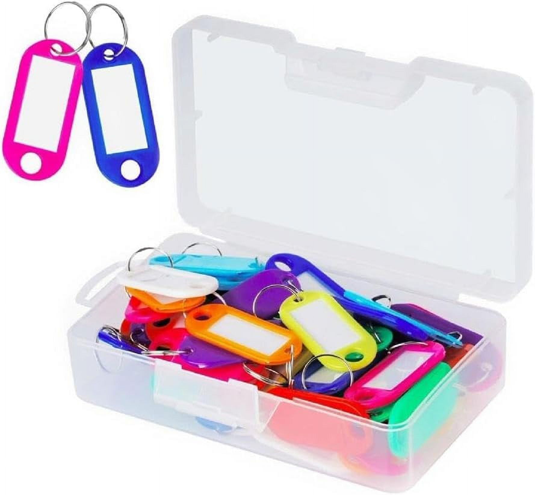50 Pack of Writable Plastic Key Tags Keychains Key Chain Tags Key Tags ...