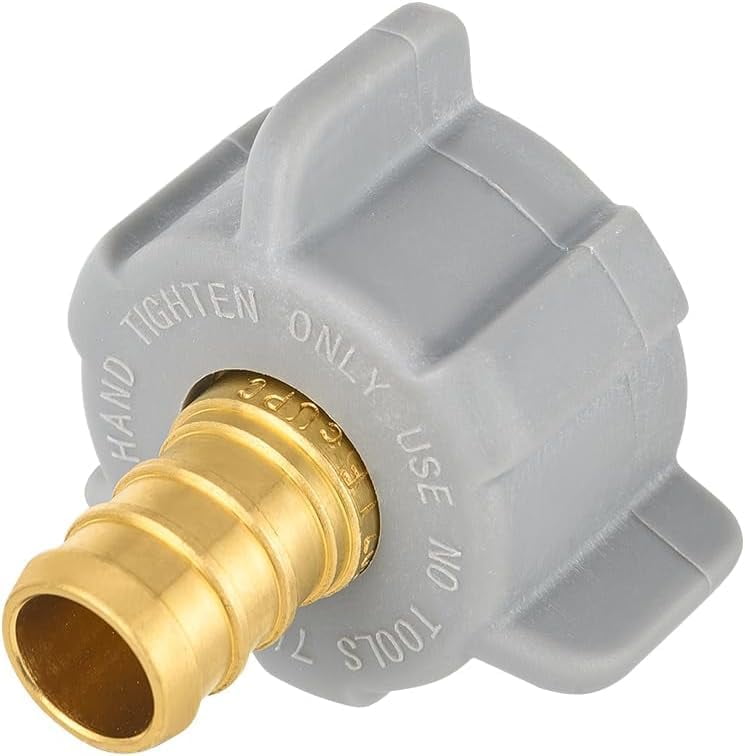 (Pack of 50) EFIELD 1/2 Inch Pex X 7/8 Inch Toilet BC (Ballcock) Swivel Straight Adapter, Brass ...