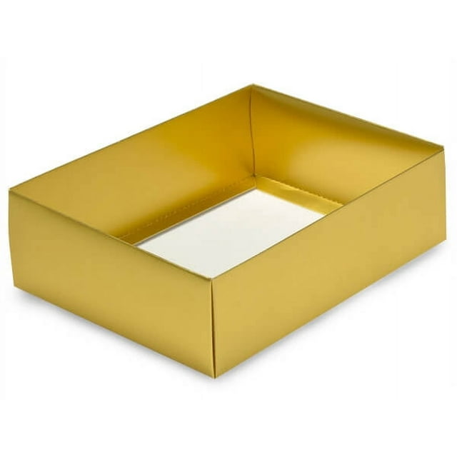 Pack of 50, Gold Large Folding Box Base 6.5 x 4.75 x 2" for Food ...