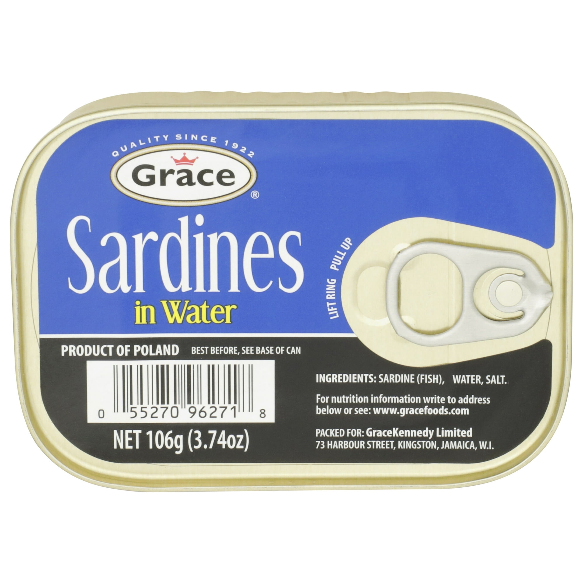 (Pack of 50) Grace Sardines in Water 3.74 oz - Walmart.com