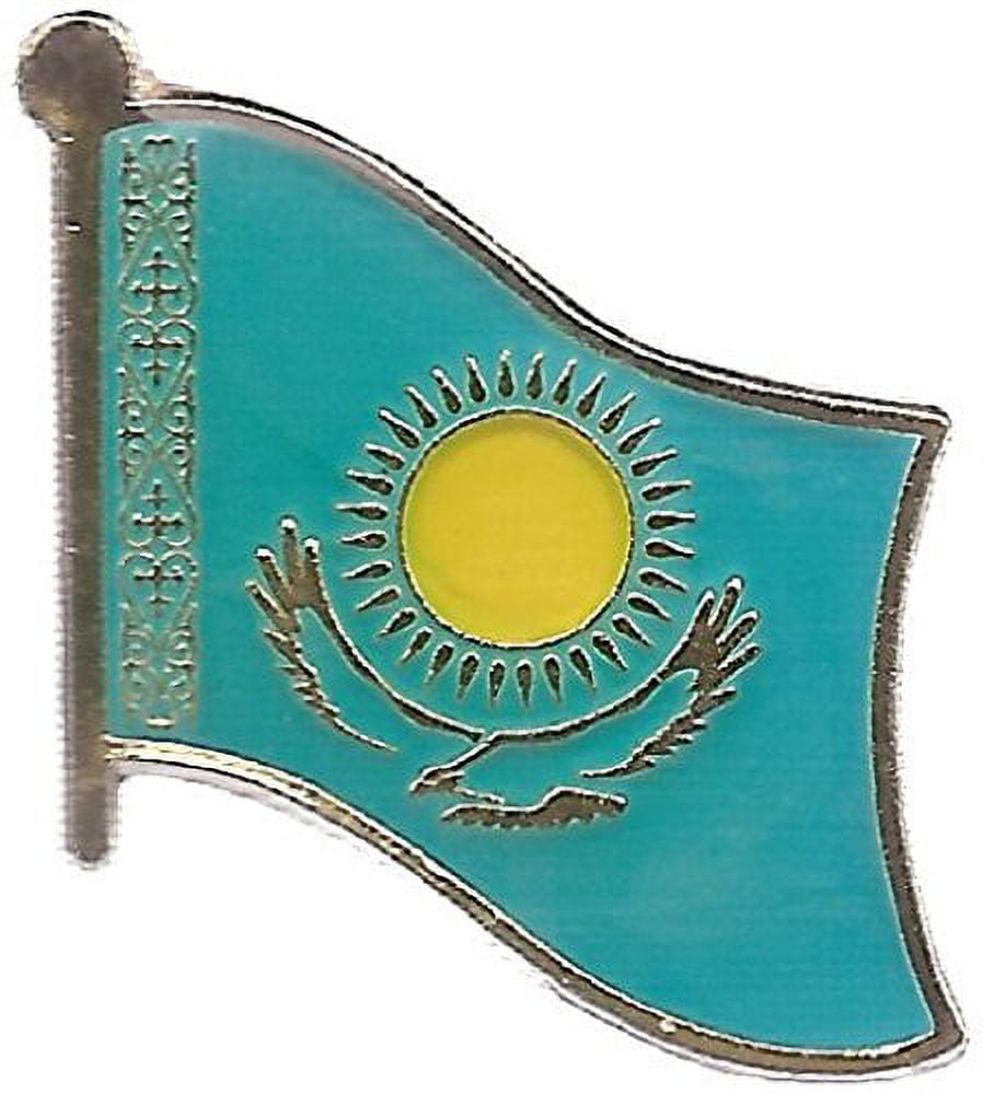 Pack of 50 Kazakhstan Flag Lapel Pins, Kazakhs Pin Badge - Walmart.com
