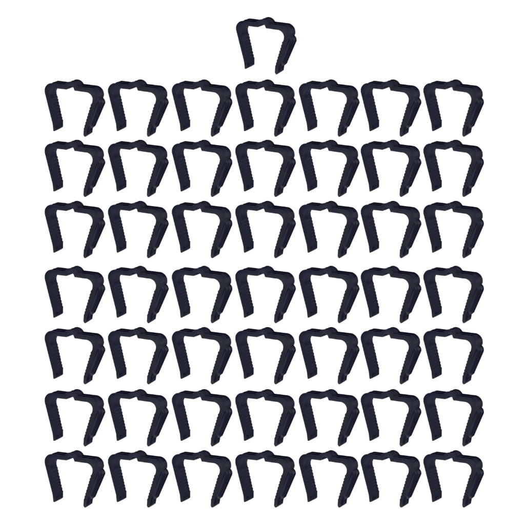 Pack of 50 Plastic Holiday Light Clip For Fascia Board Deck Banister ...