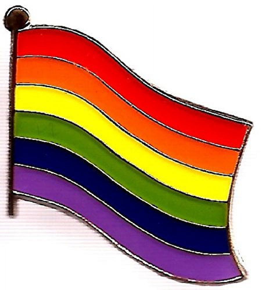 Pack of 50 Rainbow Flag Lapel Pins, LGBT Pin Badge - Walmart.com