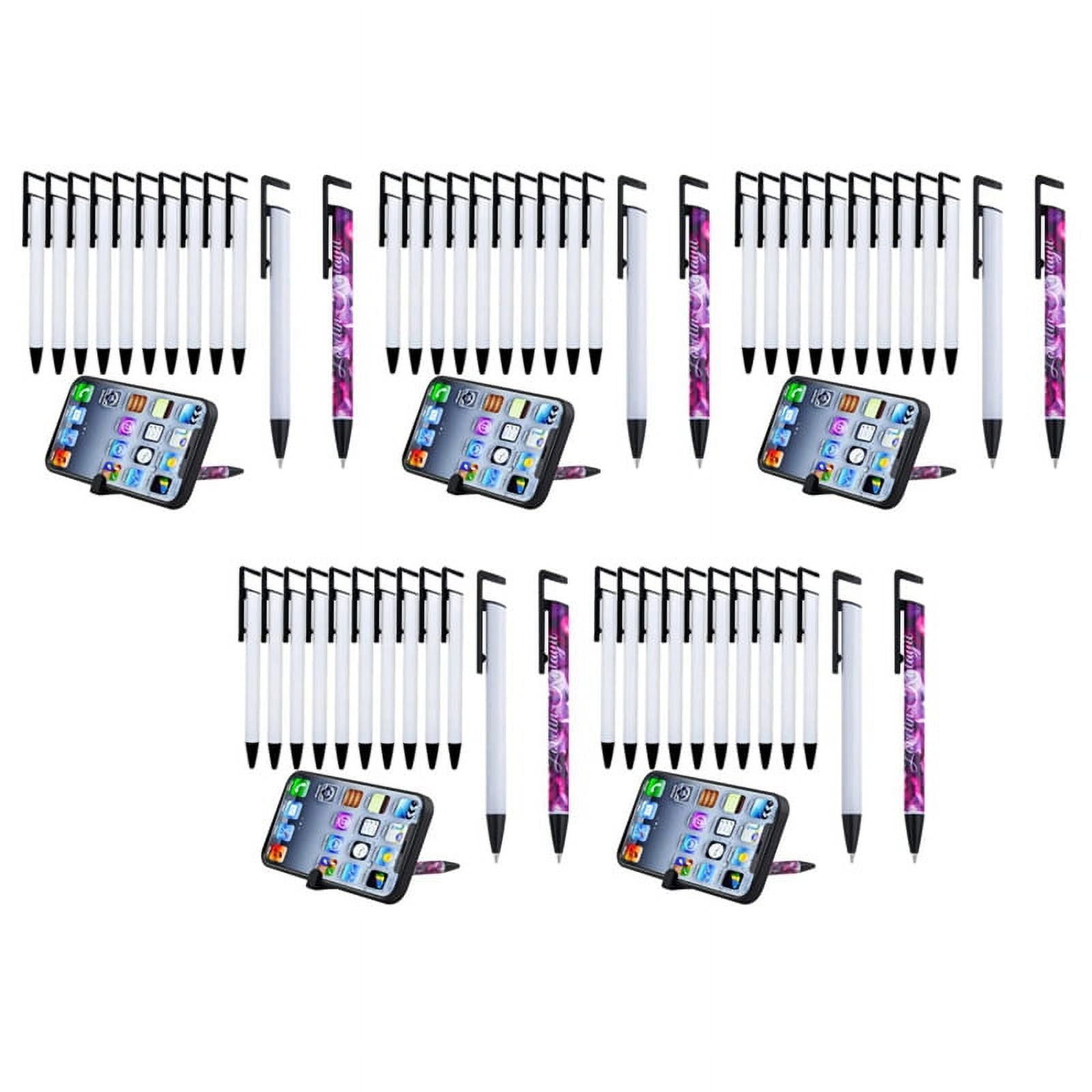 Pack of 50 Sublimation Pen Blanks with Shrink Wrap Coated Aluminum Tube ...