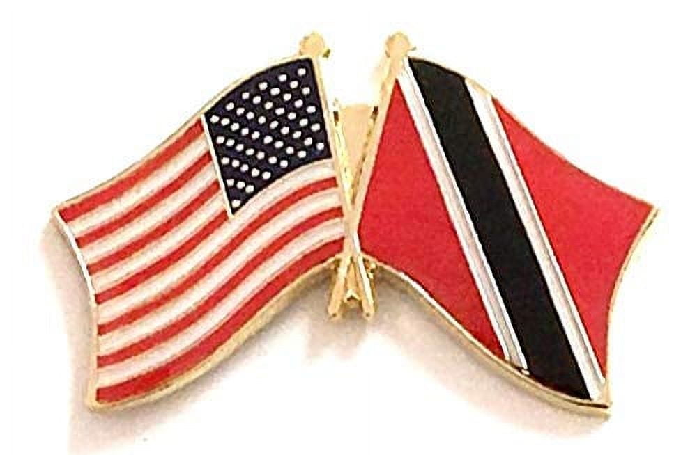 USA Patriotic Pride: 50-Pack Trinidad & Tobago and US Crossed ...