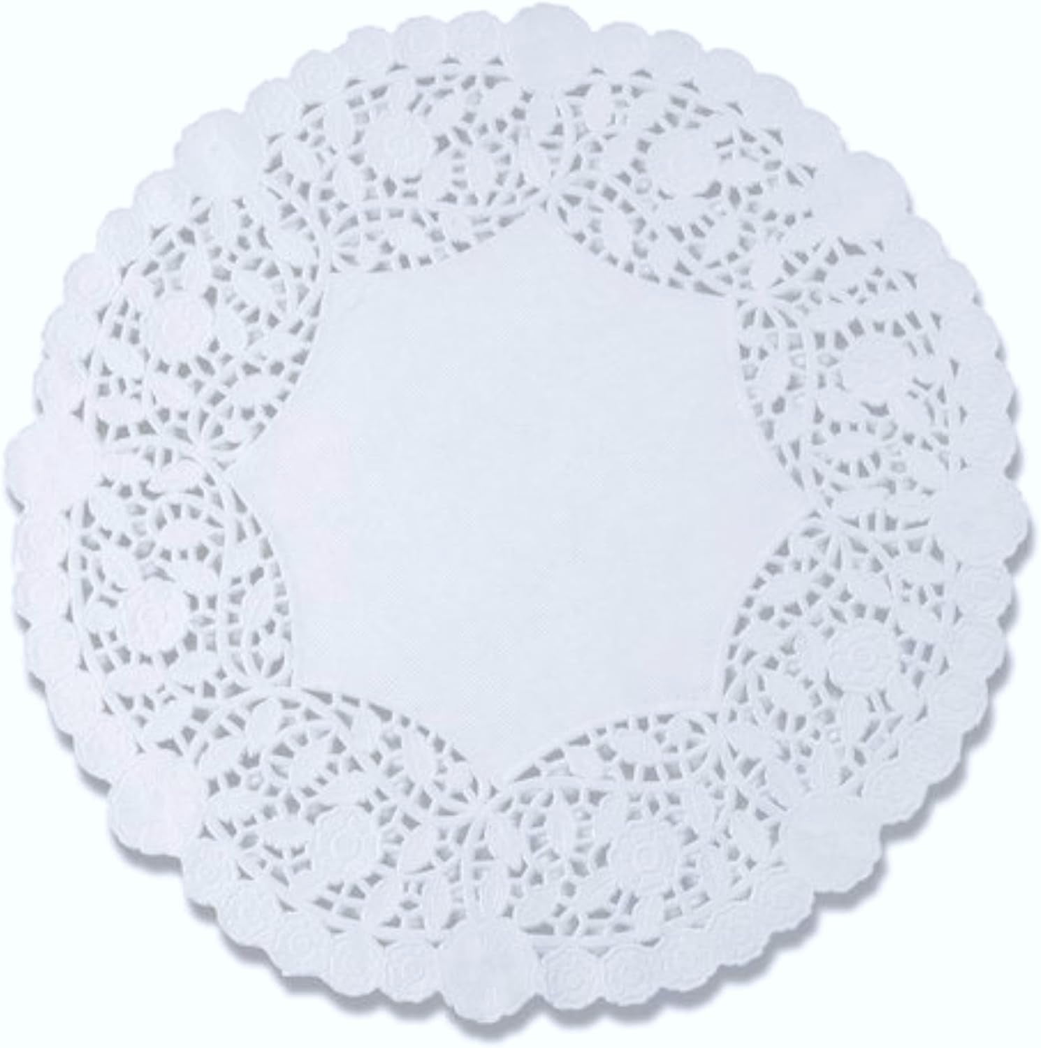 The Baker Celebrations 50 White 10" Round Paper Lace Doilies ...