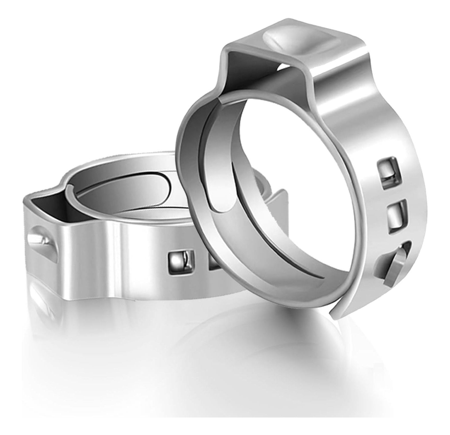 (Pack of 500) 1/2-inch Stainless Steel Pex Cinch Clamp Rings for Pex ...