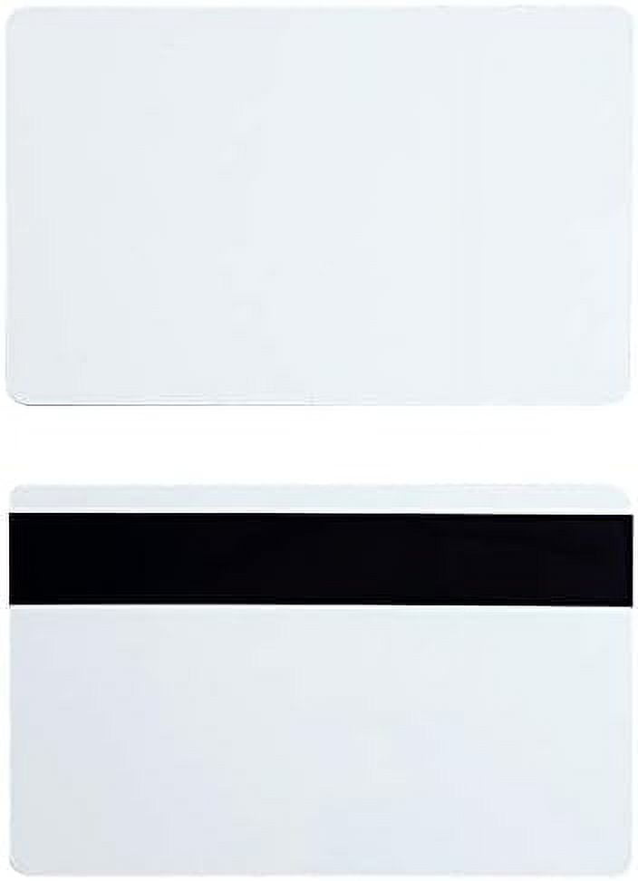 Pack of 500 Premium Graphic Quality White PVC /HiCo 3 Track Mag Stripe ...