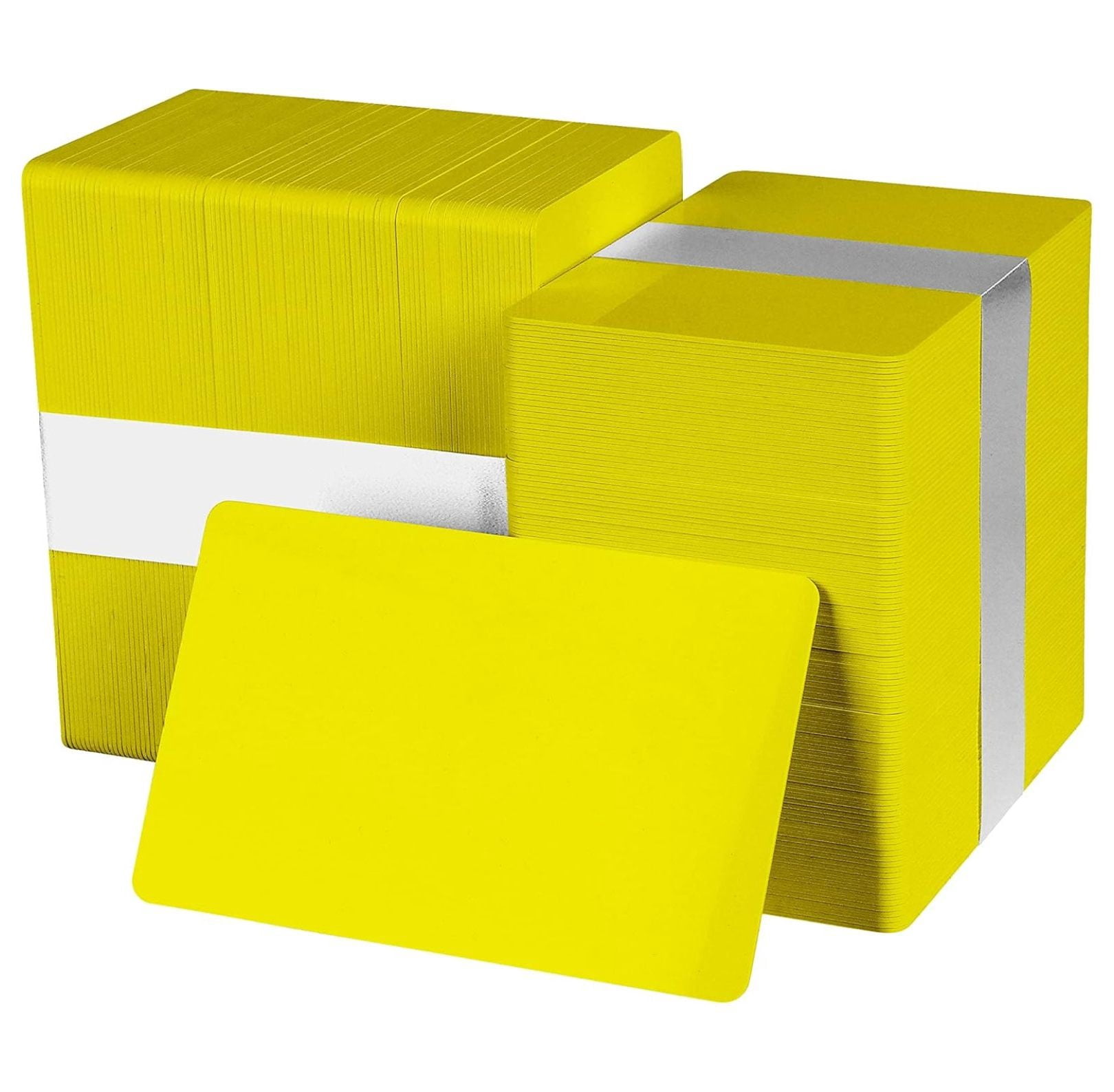 Pack of 500 Yellow CR80 PVC Cards | 30 mil by - Walmart.com