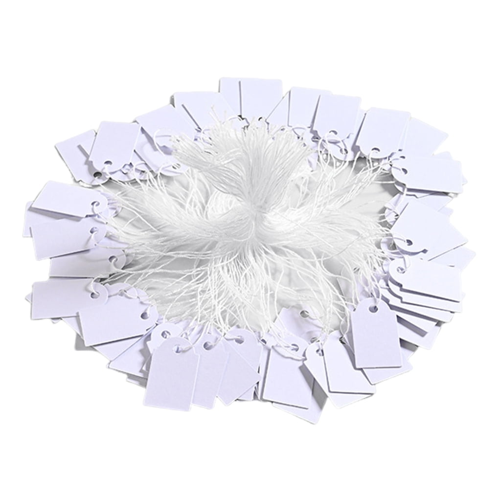 Pack of 500Pcs Writable Hanging Labels with String Clothing Labels for ...