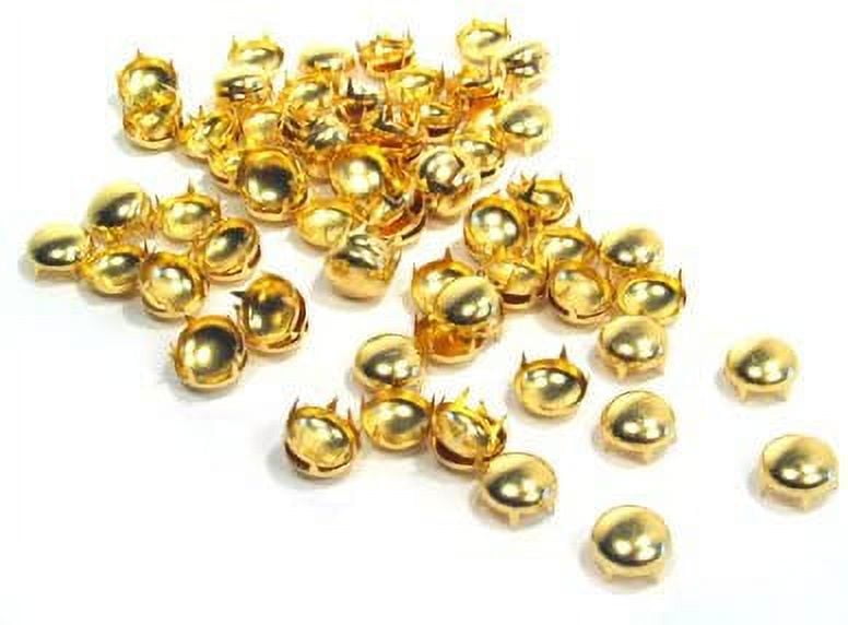 Pack of 500pcs 8MM GOLD Round Dome Metal Studs Spots Nailheads Fastners ...
