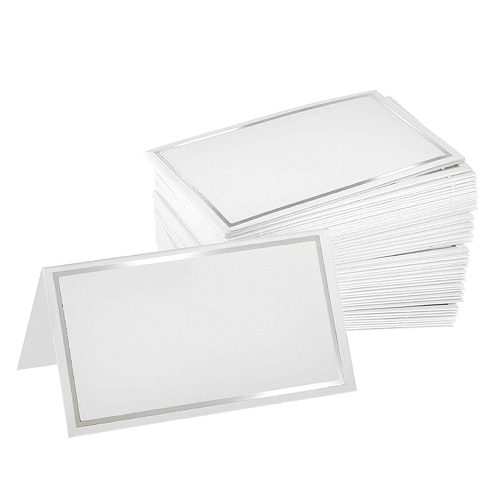 Pack of 50PCS Chic Gold Trimmed Place Cards Name Card for Wedding ...