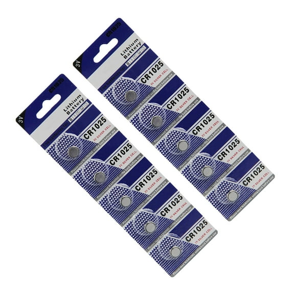 Pack of 5PC/10PC CR1025 Button Cell Batteries CR1025 3V for Watches ...