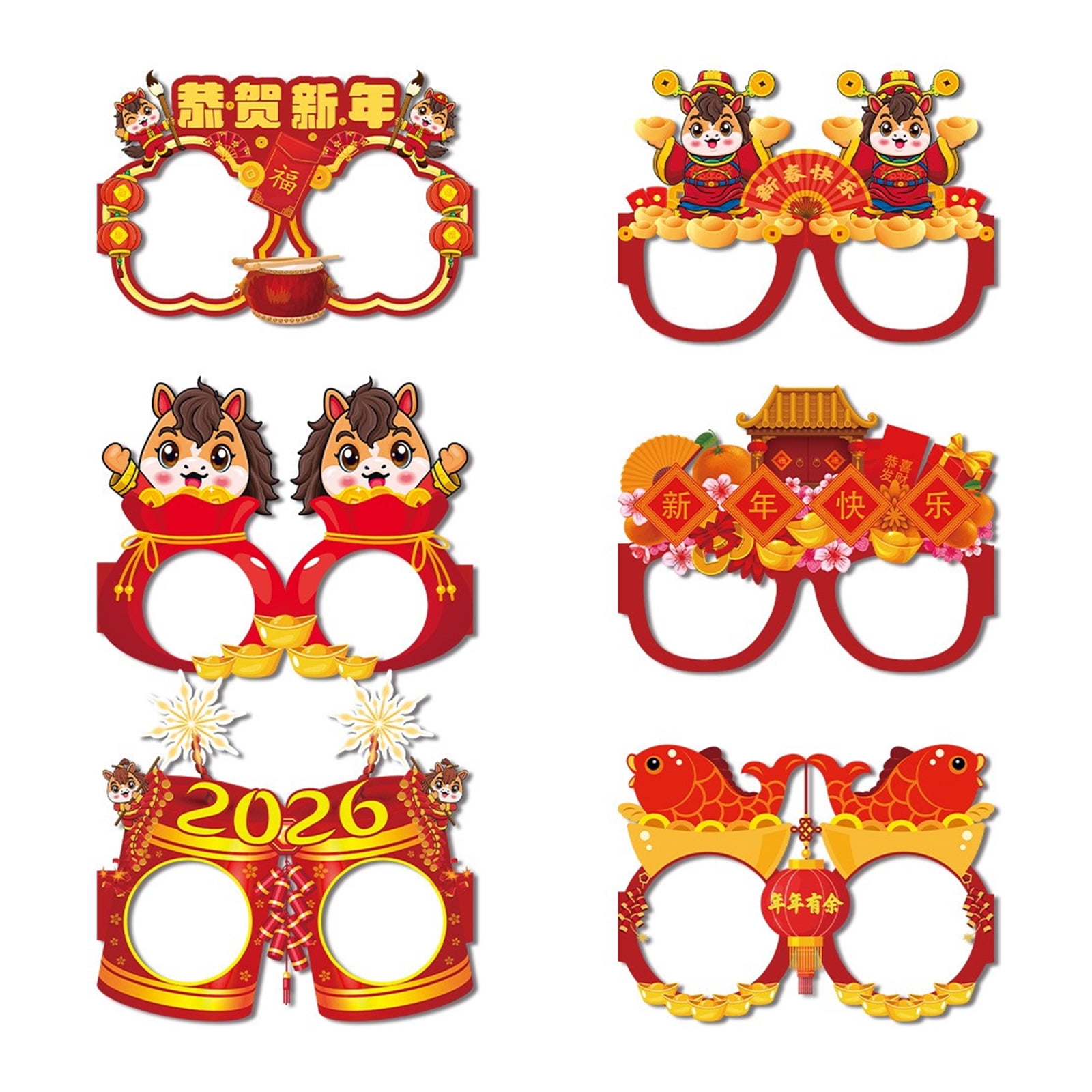 Pack of 6/12 New Year Glasses 2026 Party Decorations Sparkling Smooth ...