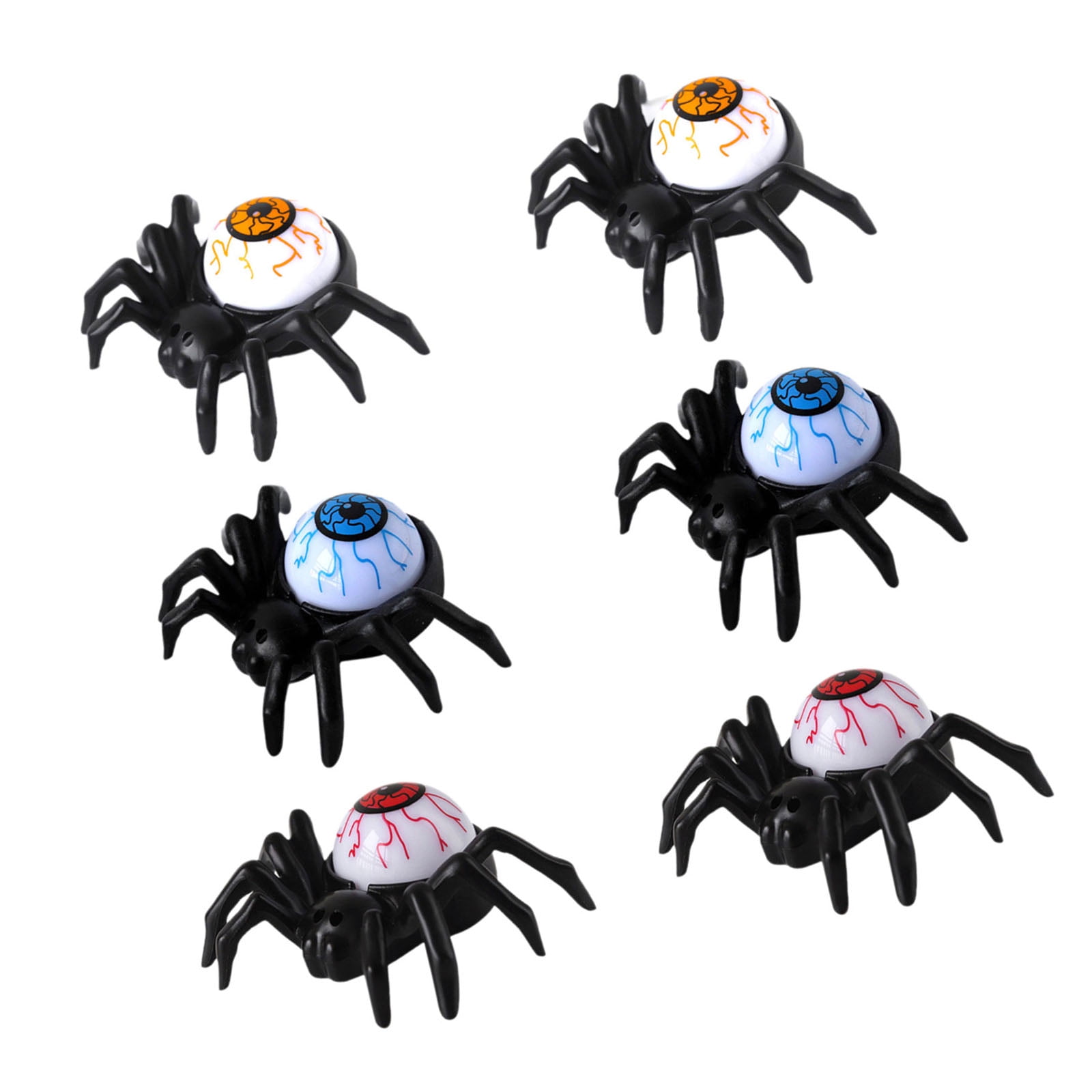 6/12Pcs Unique Spiders Eyeball Lights Portable Halloween Spiders Lights ...