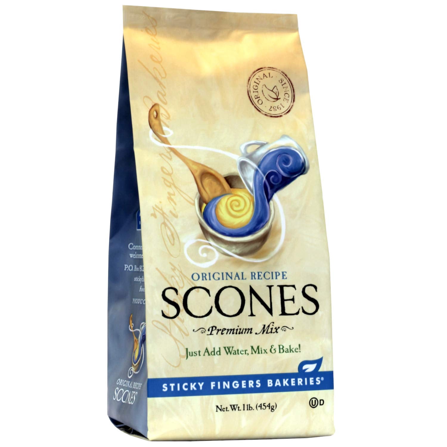 Pack of 6, 15 oz Sticky Fingers Bakeries Bulk Scone Mix: Just Add Water ...