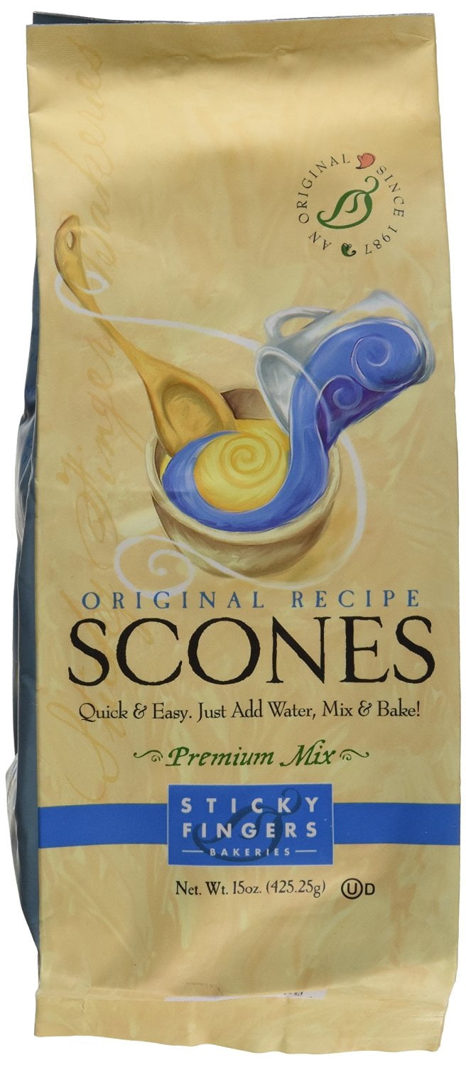 Pack of 6, 15 oz Sticky Fingers Bakeries Bulk Scone Mix: Just Add Water ...