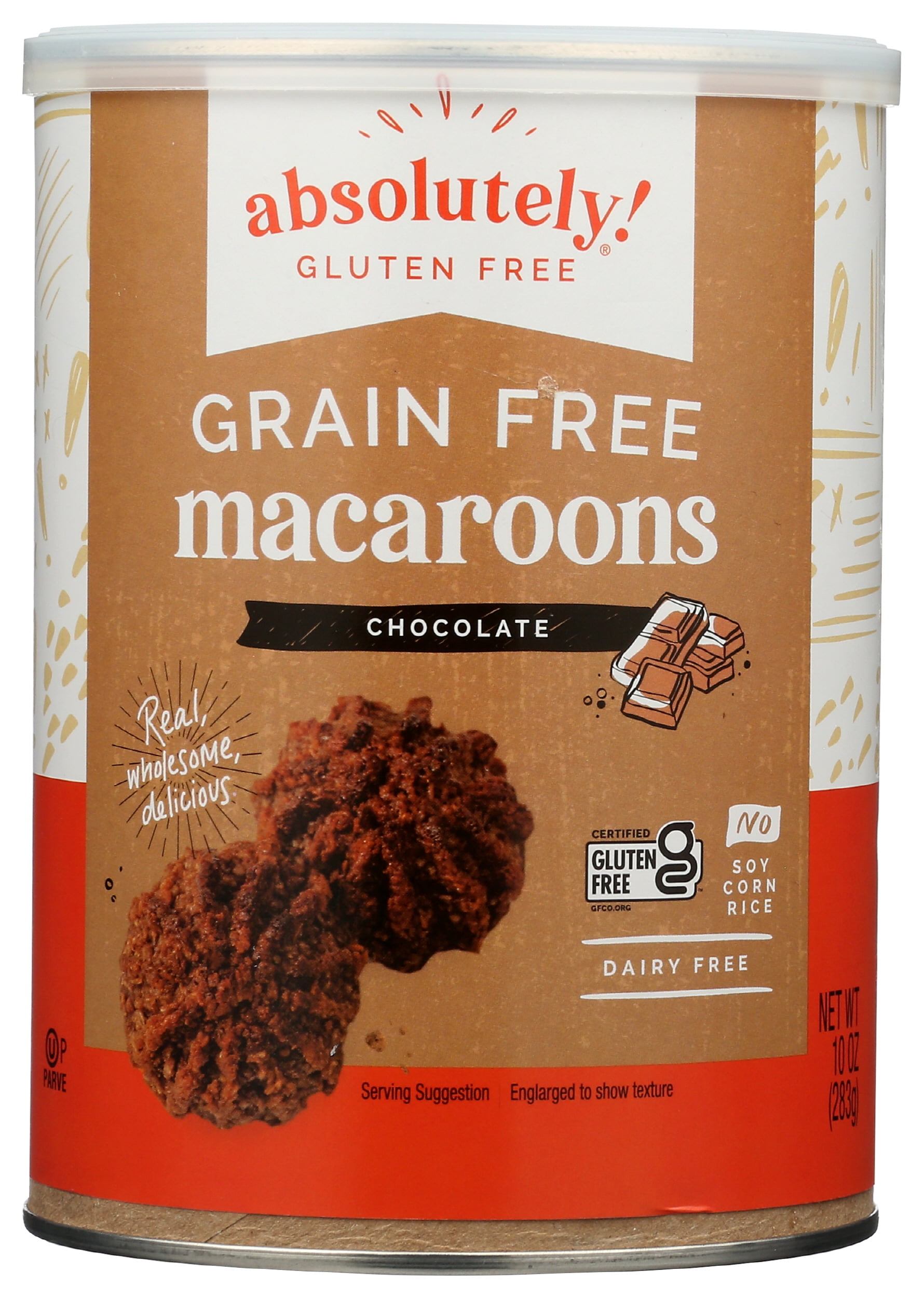 Pack of 6, Absolutely Gluten Free Chocolate Macaroons, 10 oz - Walmart.com