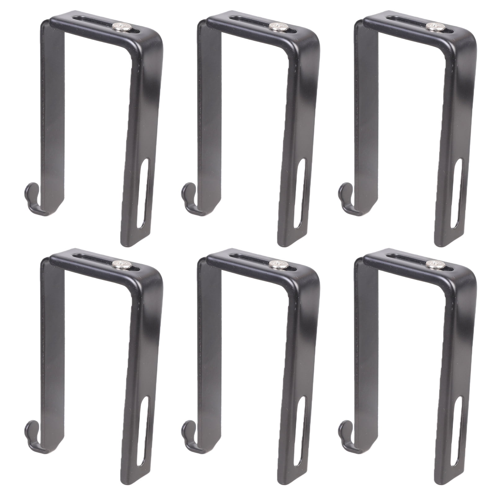6 Pieces Sturdy Iron Hook Adjustable Clamp On Designs Weatherproof for ...