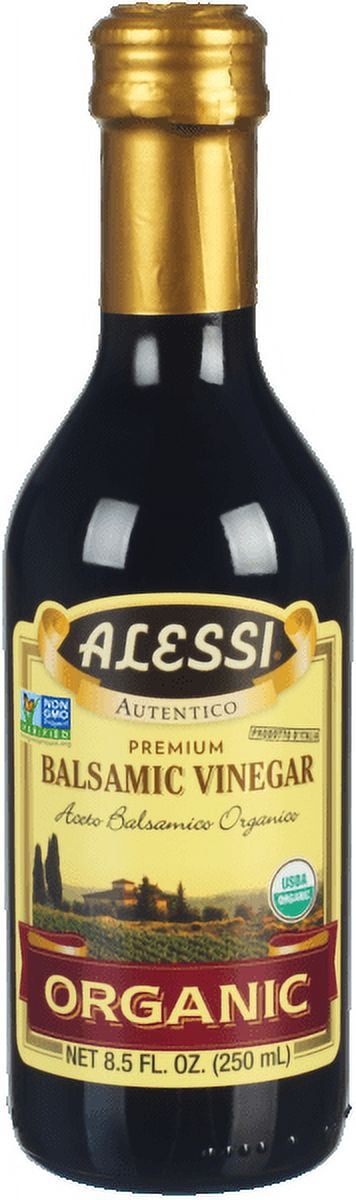 Pack of 6, Alessi Organic Premium Balsamic Vinegar, 8.5 fl oz - Walmart.com