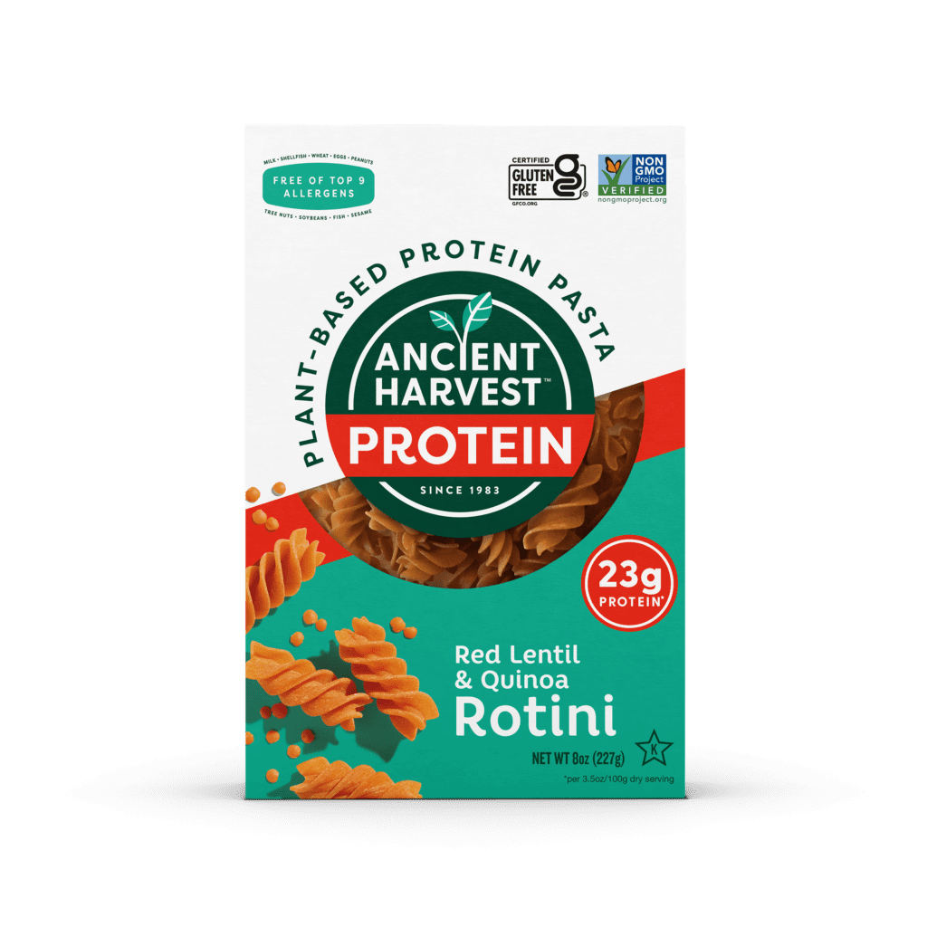 Pack of 6, Ancient Harvest Red Lentil Rotini Plant-Based Protein Pasta ...