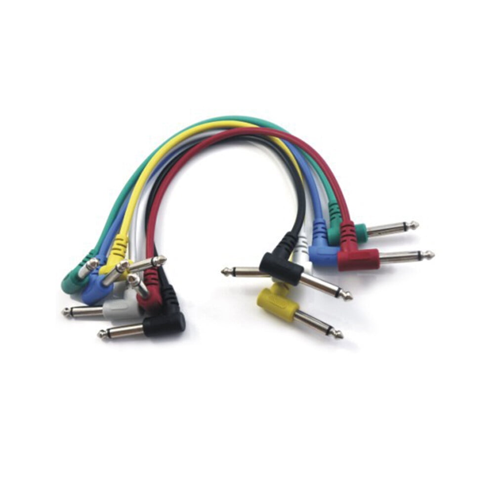 Pack of 6 Anti-noise Guitar Cable Wire Effect Pedal Cable Cord Short ...