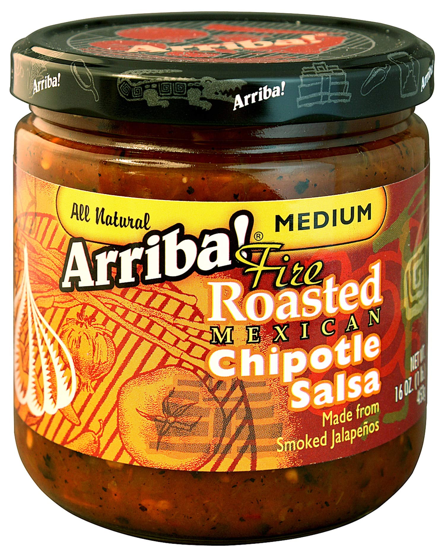 (Pack of 6) Arriba! Fire Roasted Mexican Chipotle Salsa, 16 oz ...