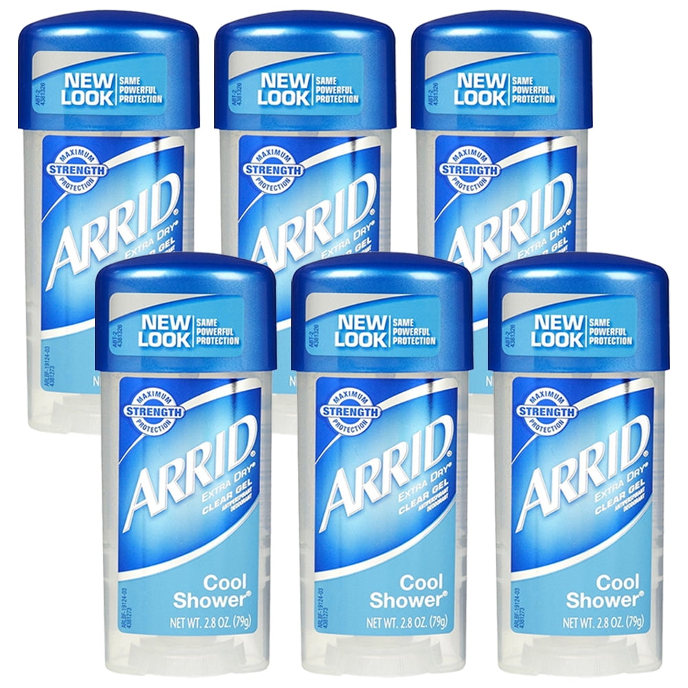 Pack of (6) Arrid Extra Dry Antiperspirant And Deodorant Clear Gel ...