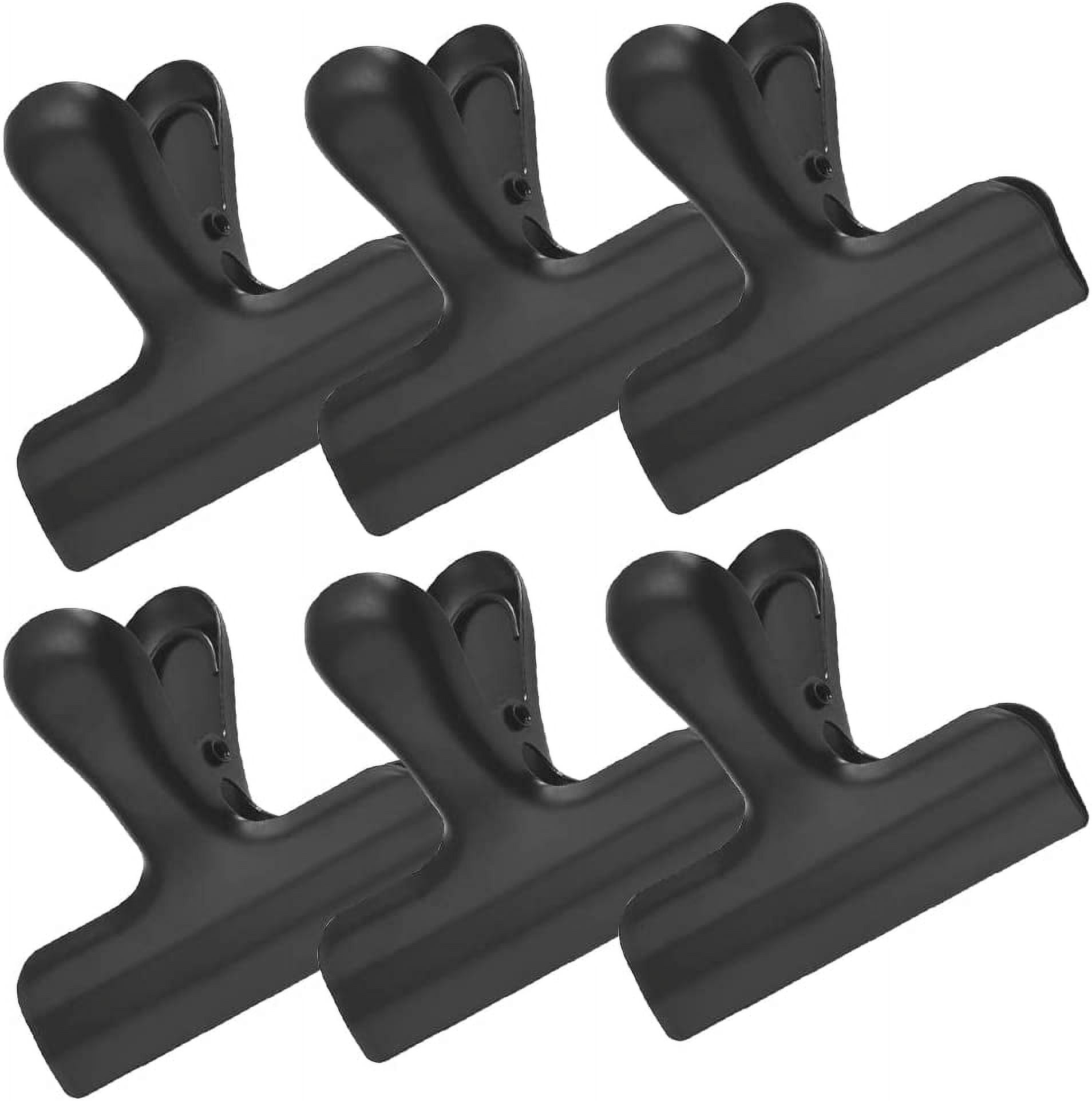 Pack of 6 Bag Clips, Stainless Steel 3 x 2.5 Inch Heavy Duty Large Bag ...