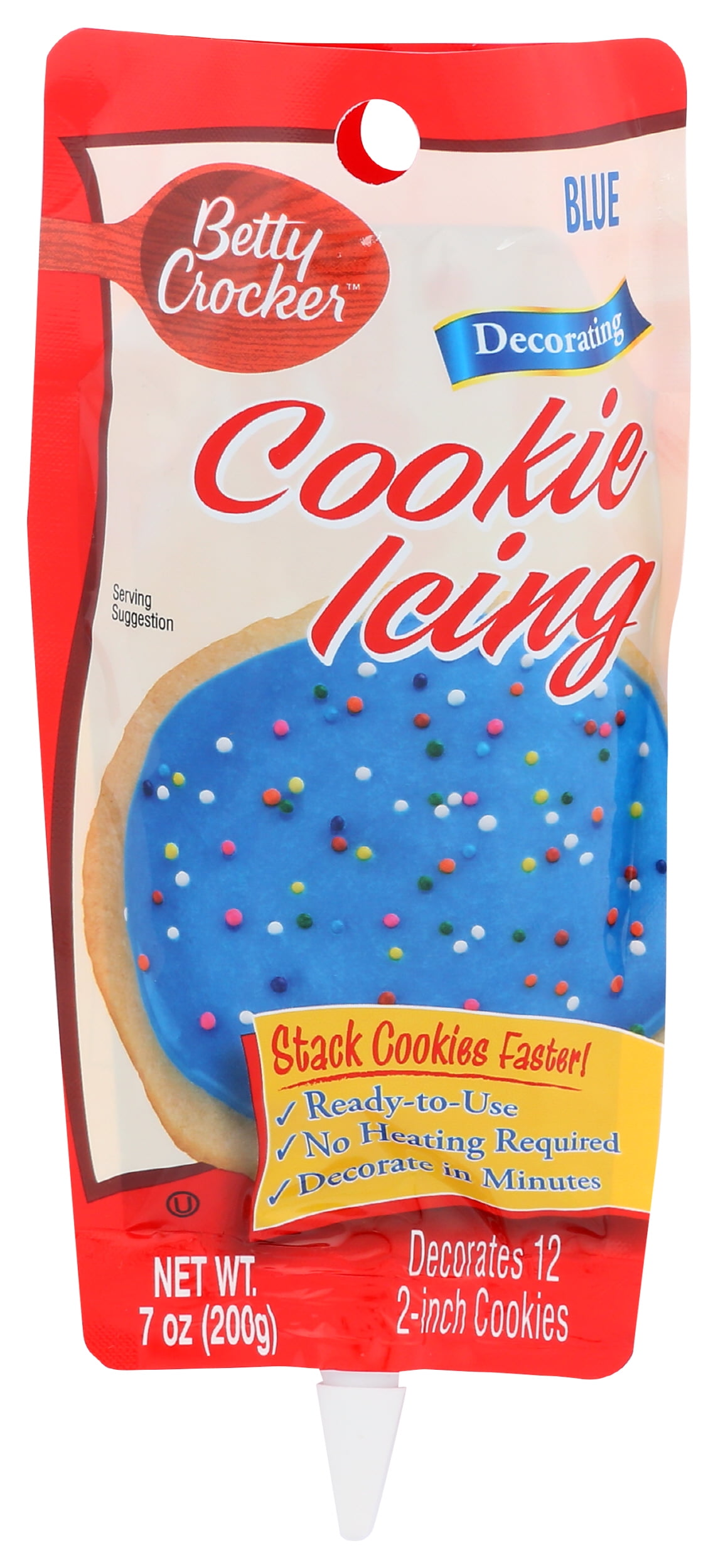 Pack of 6, Betty Crocker Blue Decorating Cookie Icing, 7 oz - Walmart.com