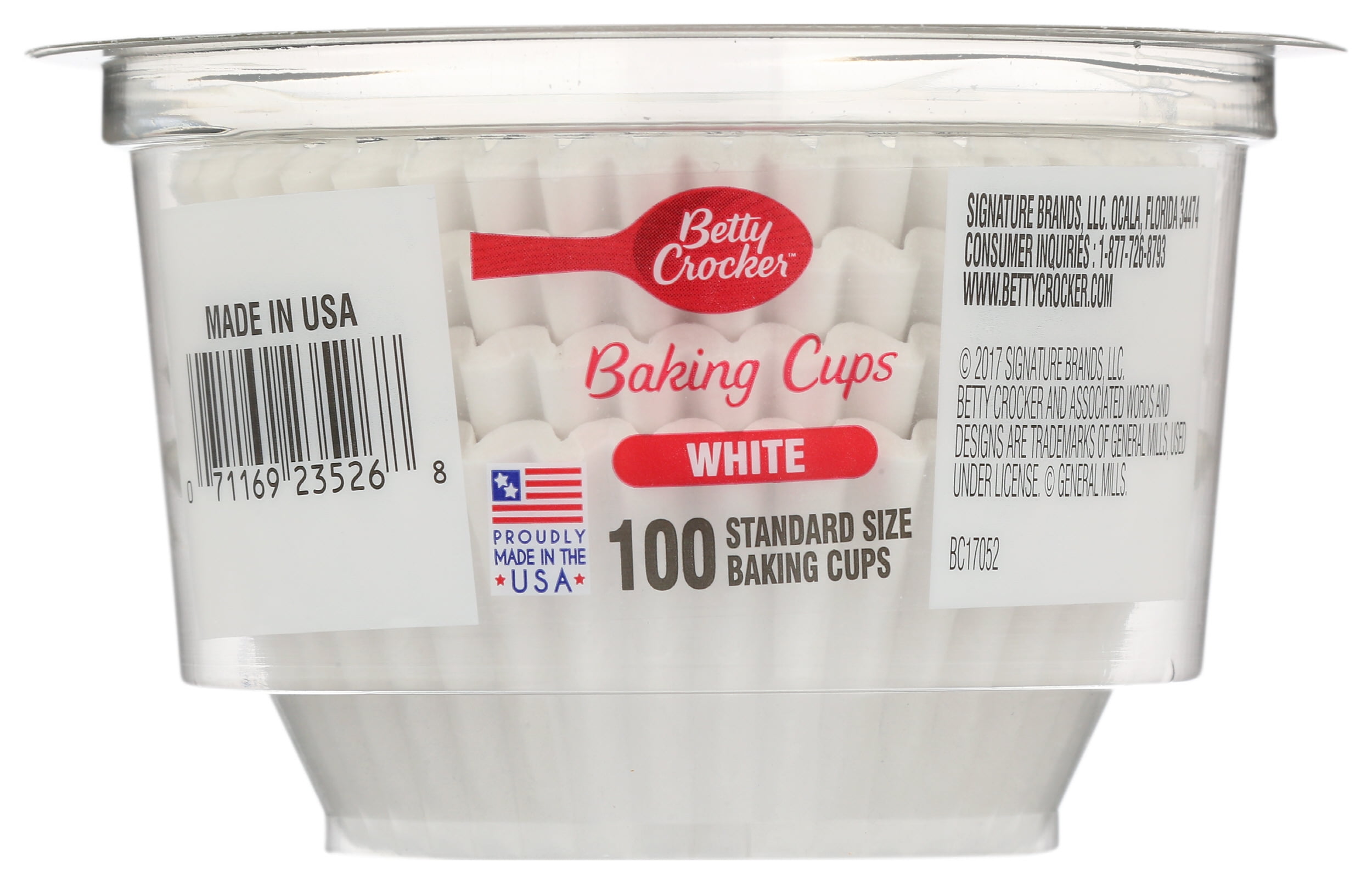 Pack of 6, Betty Crocker Standard White Baking Cups, 100 ct - Walmart.com