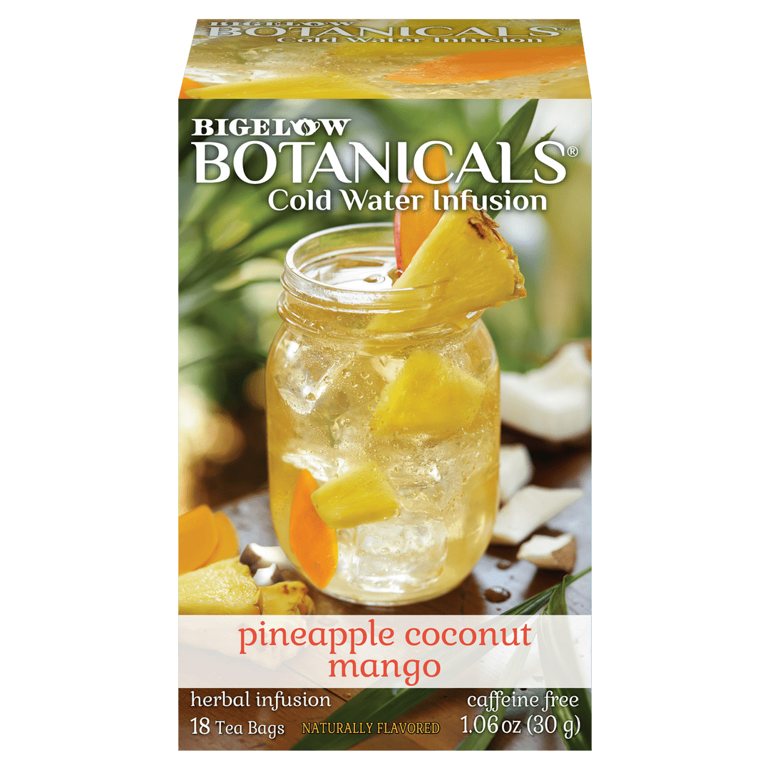 (Pack of 6), Bigelow Botanicals Pineapple Coconut Mango Cold Water ...