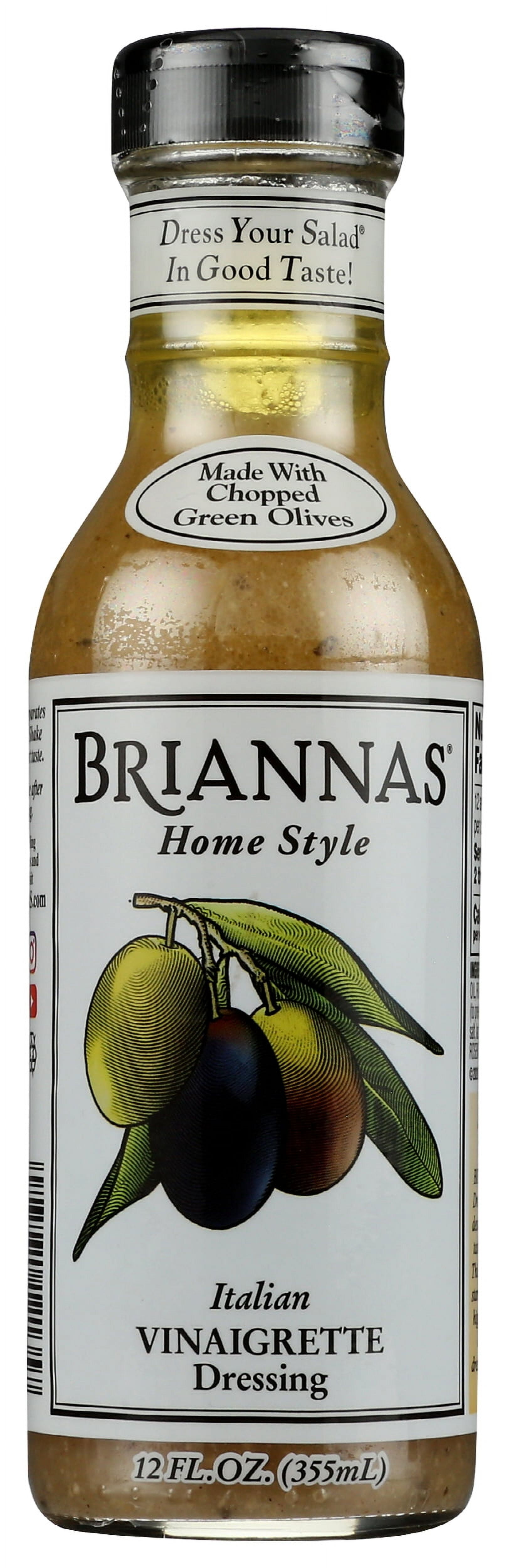Pack of 6, Briannas Italian Vinaigrette Dressing, 12 oz - Walmart.com