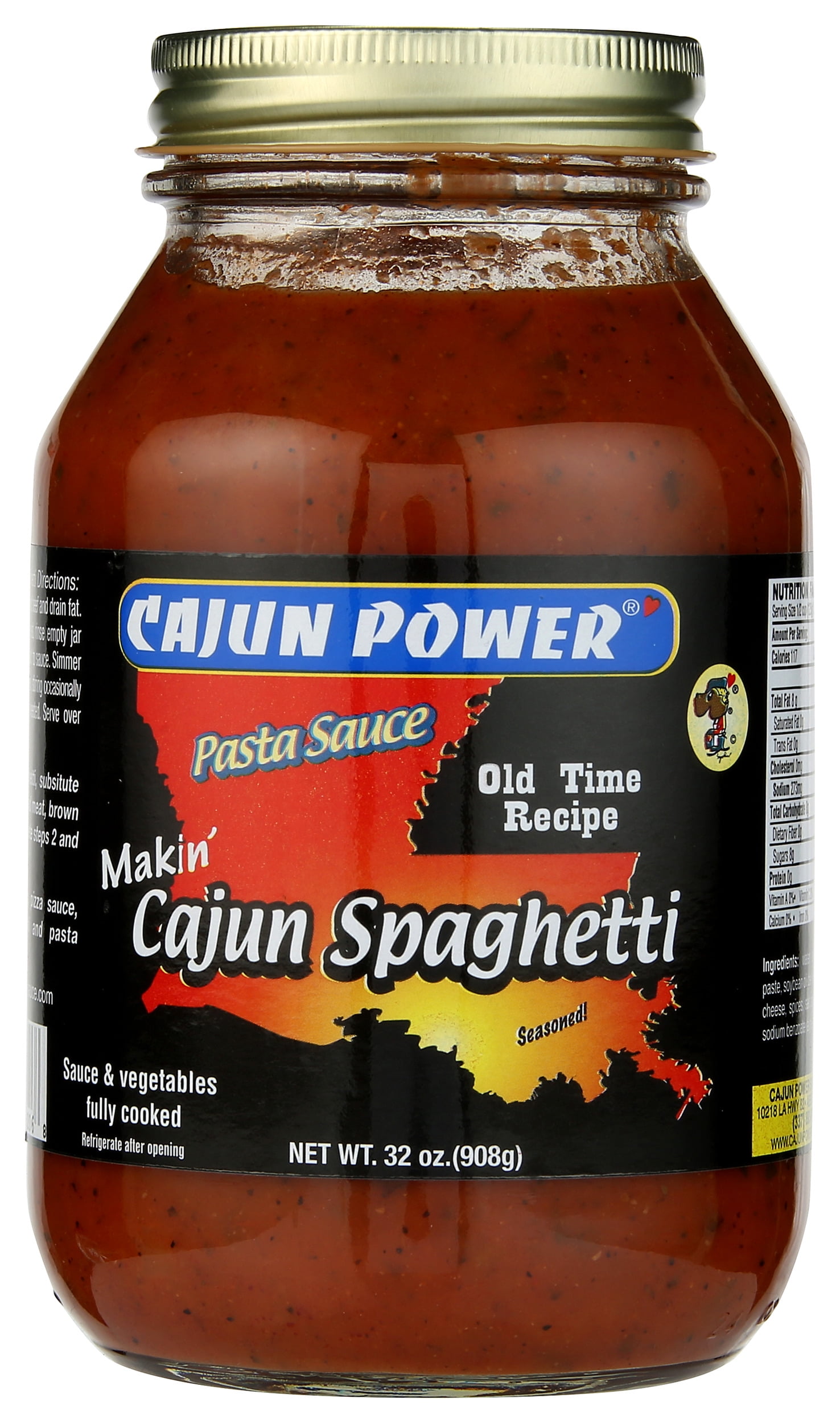 Pack of 6, Cajun Power Cajun Spaghetti Pasta Sauce, 32 oz - Walmart.com