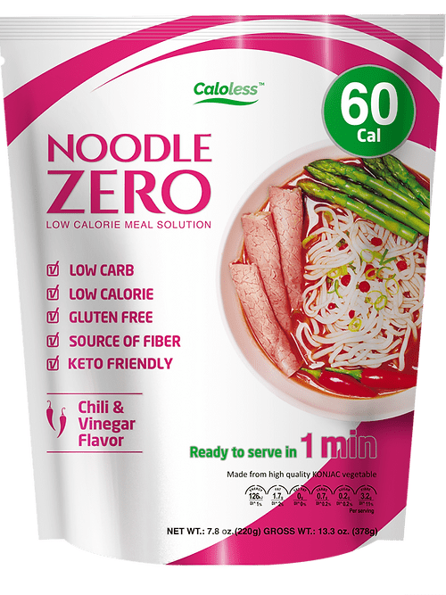 (Pack of 6), Caloless Low Calorie Konjac Noodle - Chilli & Vinegar, 13. ...