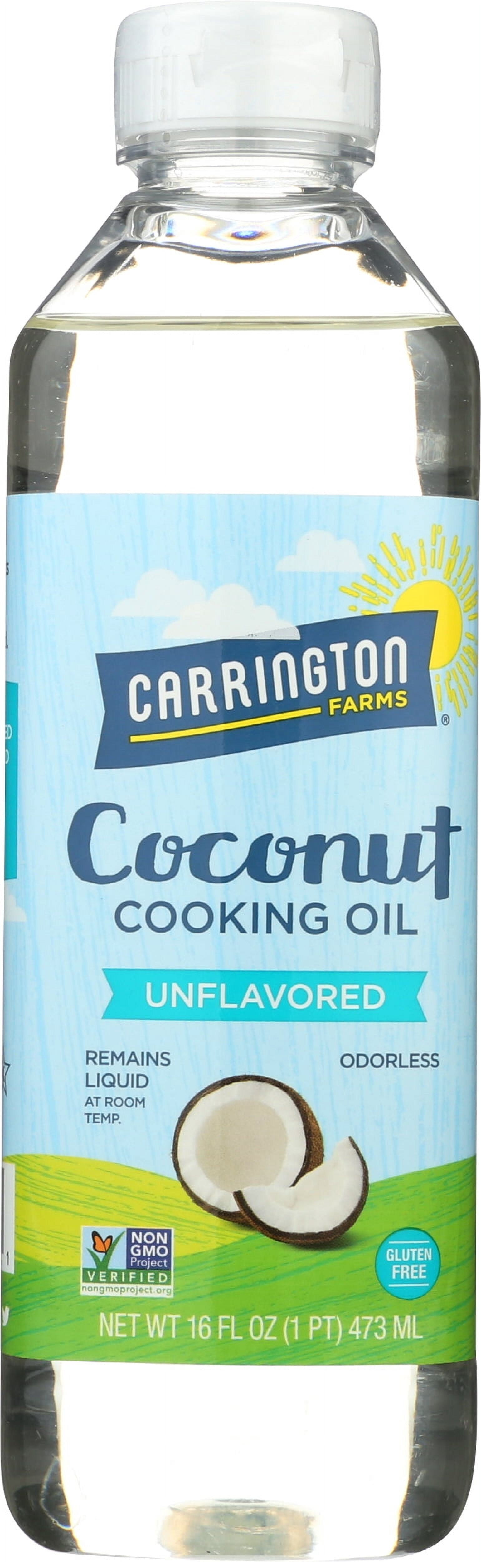 Pack of 6, Carrington Farms Organic Coconut Cooking Oil, 16 fl oz ...