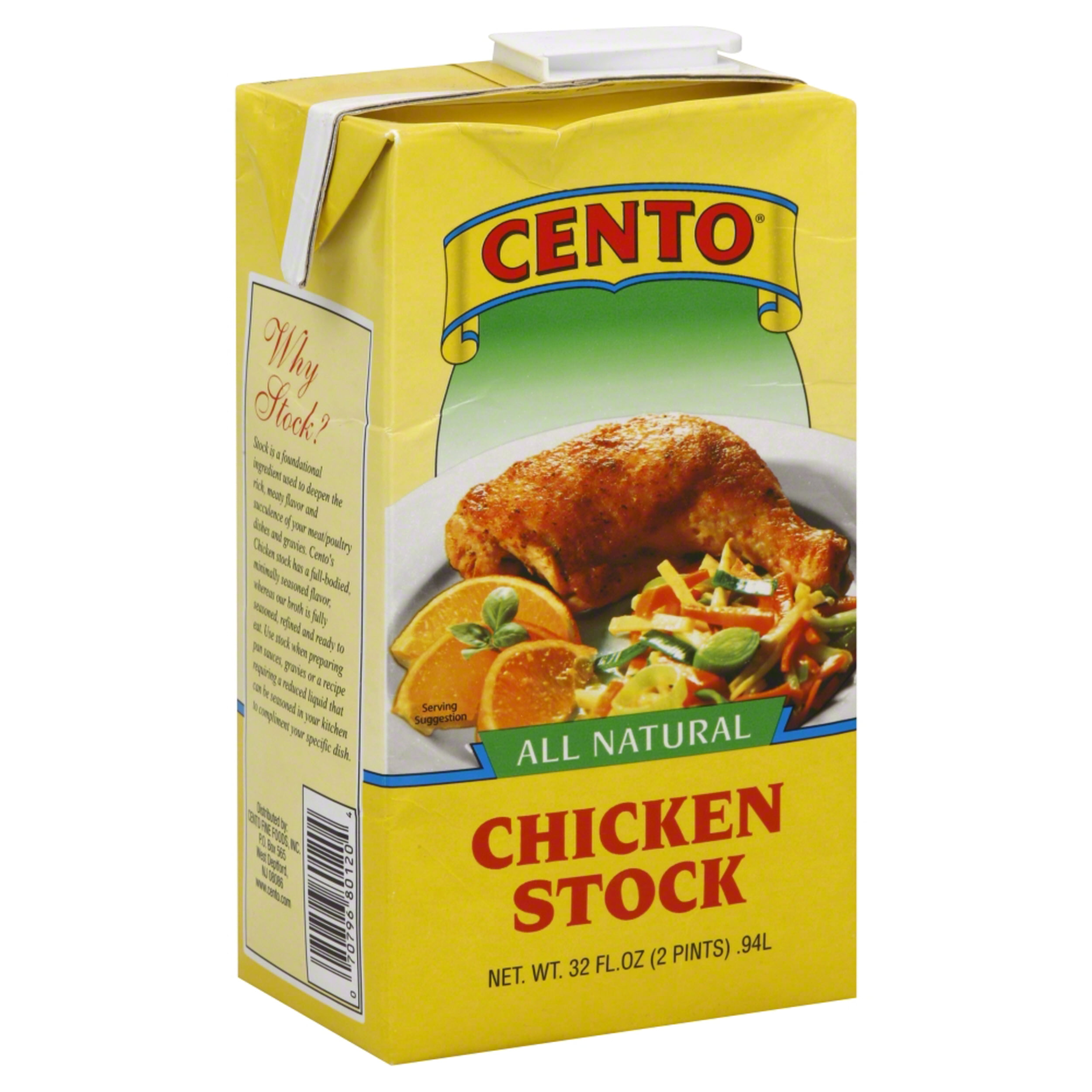 (Pack of 6), Cento Chicken Stock, 32 fl oz - Walmart.com
