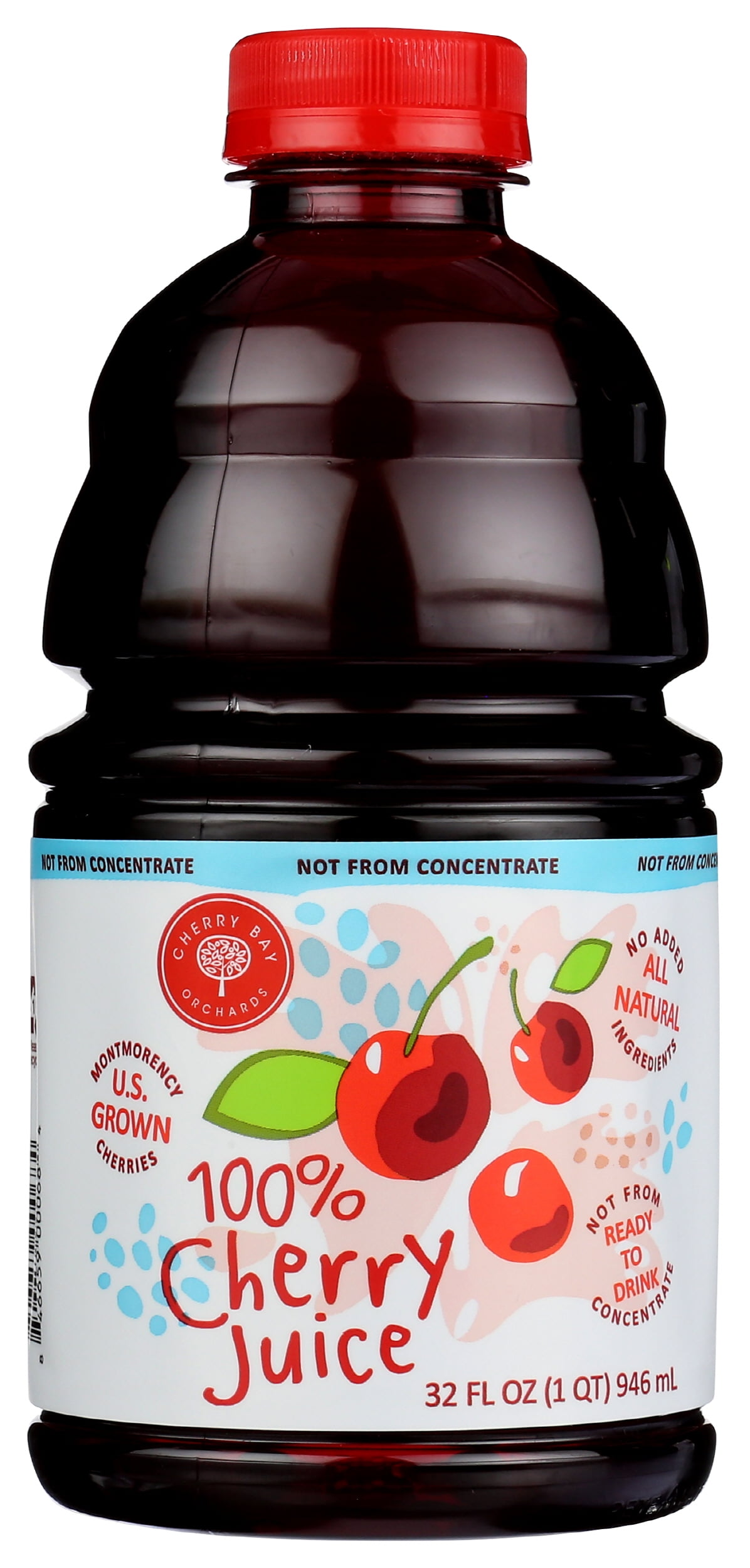 (Pack of 6), Cherry Bay Orchards Tart Cherry Juice, 32 oz - Walmart.com