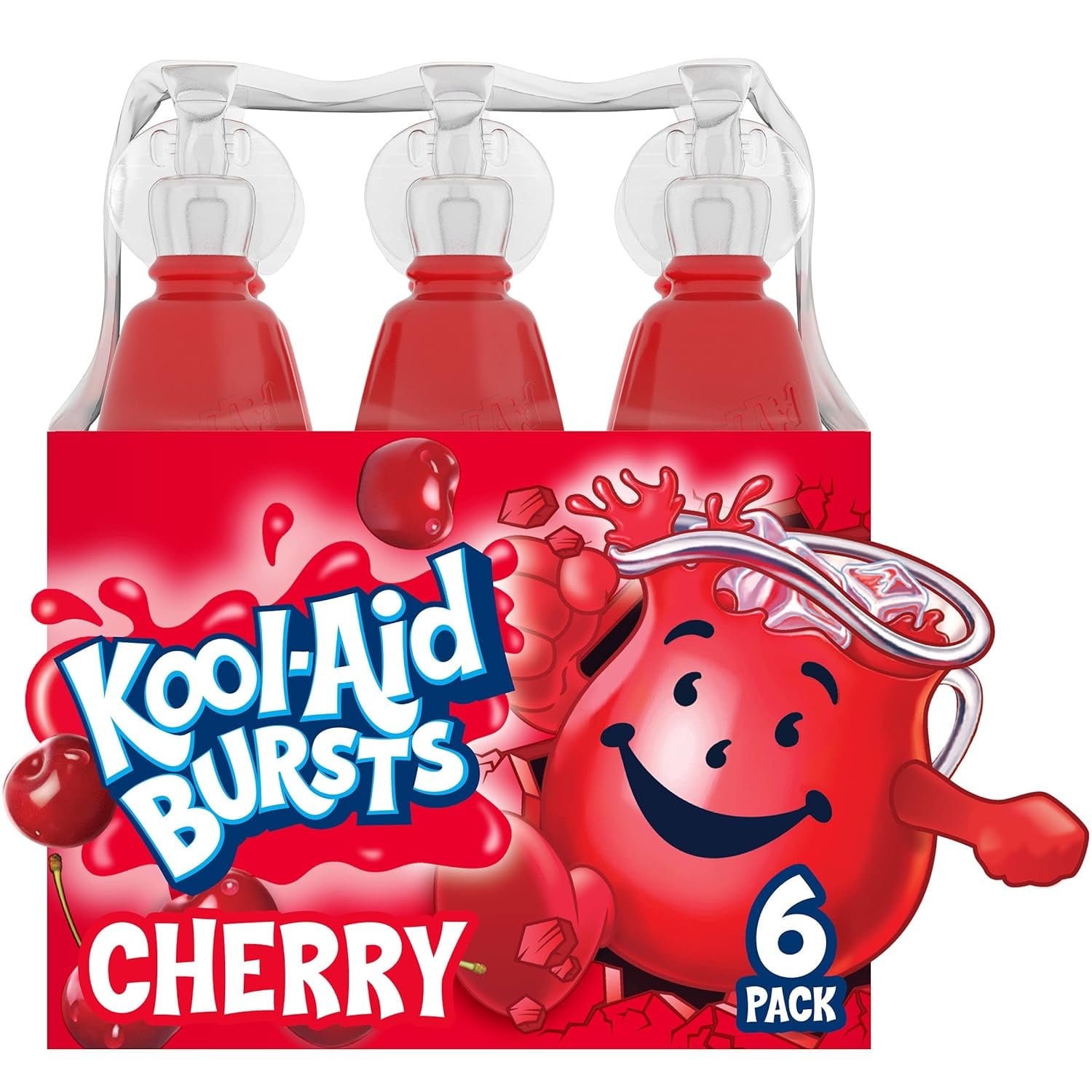 Pack of 6 Cherry Liquid Drinks - 75% Less Sugar, Arificial Flavor ...