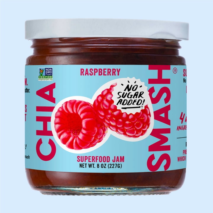 (Pack of 6), Chia Smash Raspberry Jam, 8 oz - Walmart.com